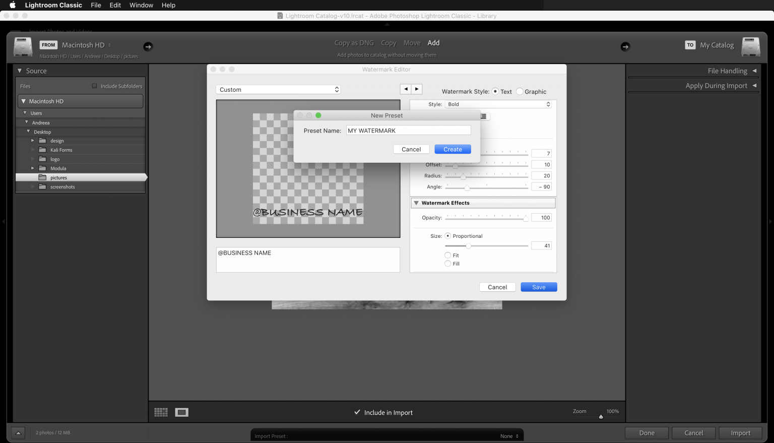 How to Make a Transparent Watermark w/ Photoshop, Lightroom & more ...