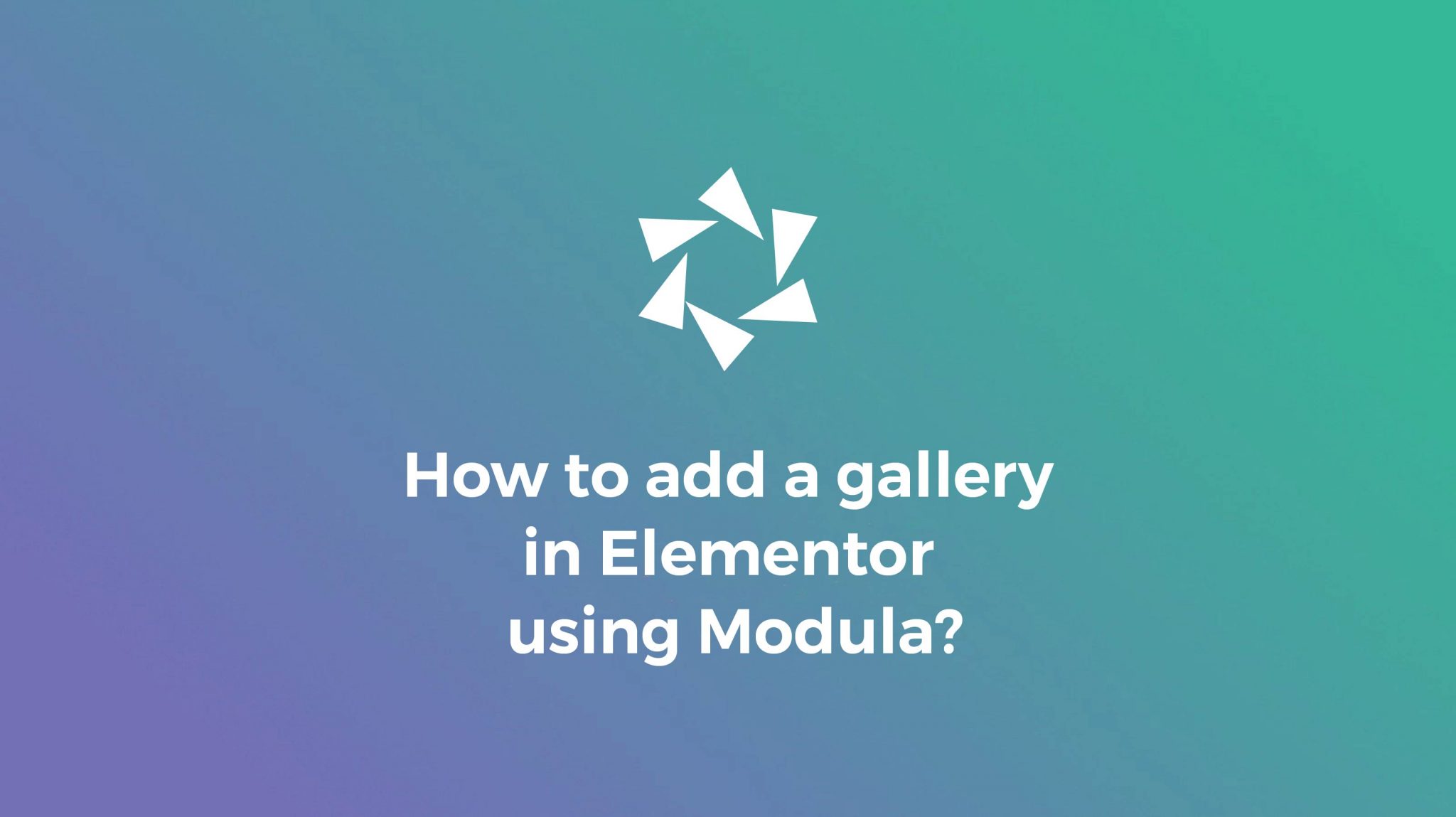How to Add a Photo Gallery in Elementor Using Modula