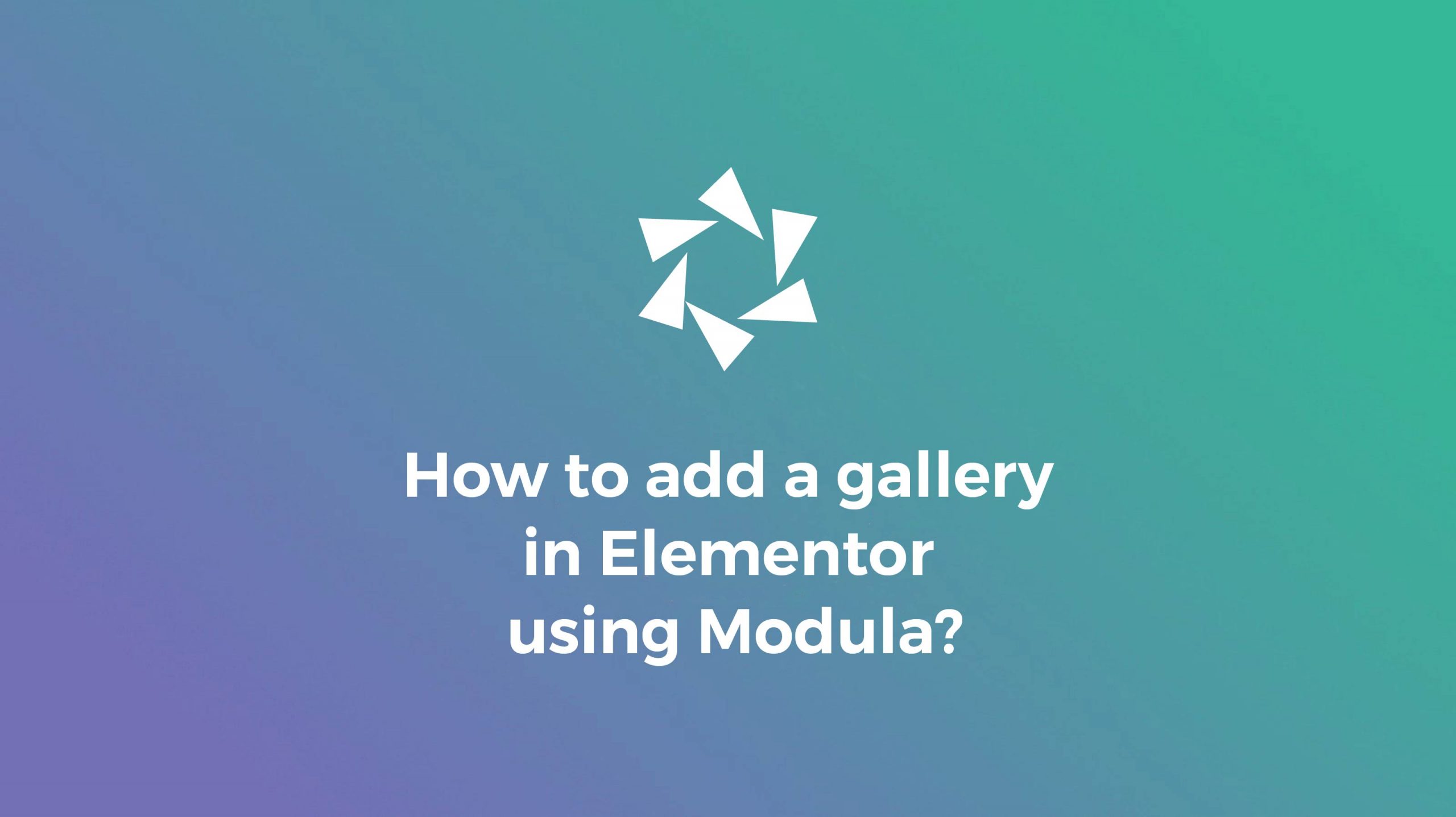 How To Add A Photo Gallery In Elementor Using Modula