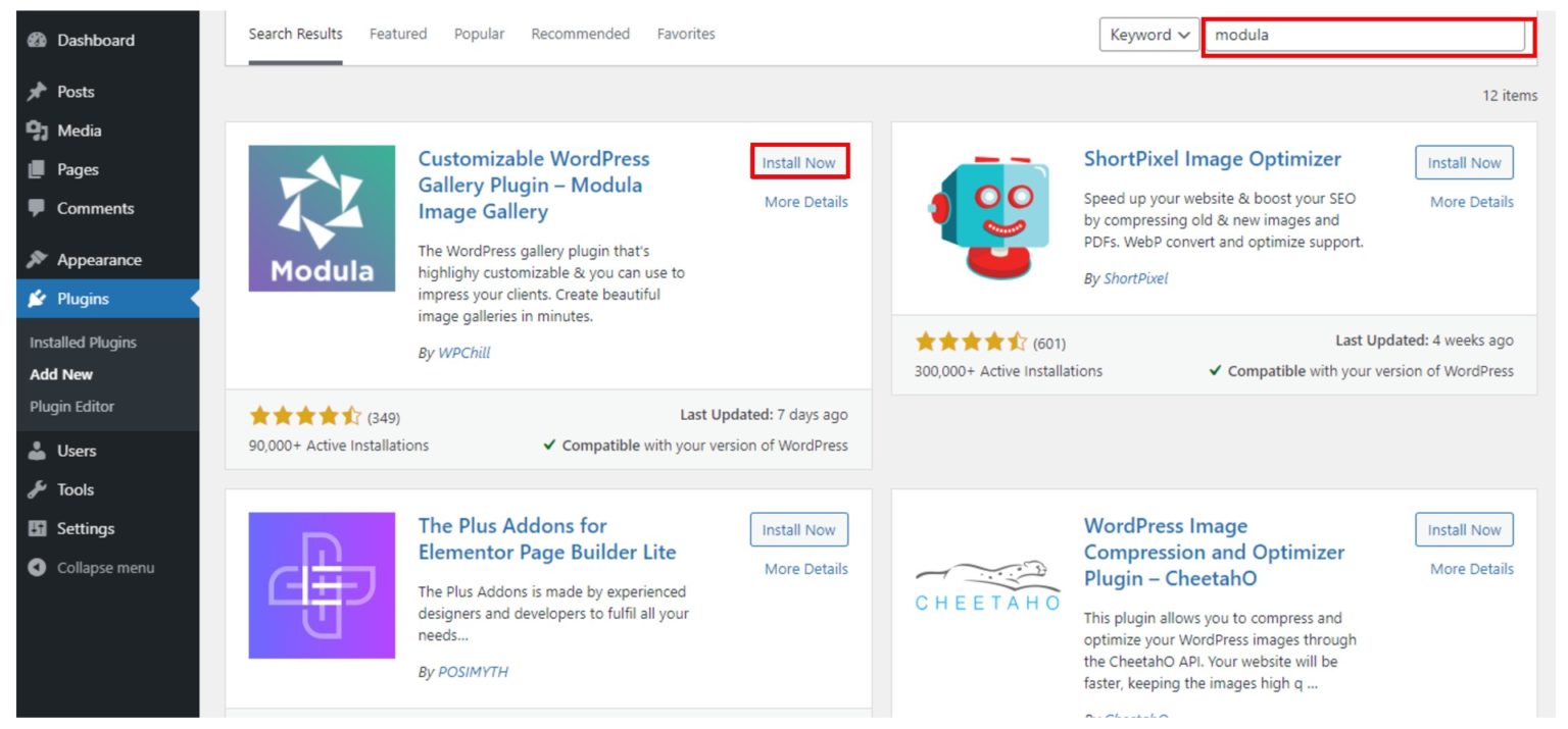 How To Add A Modula Gallery To A WordPress Post Or Page