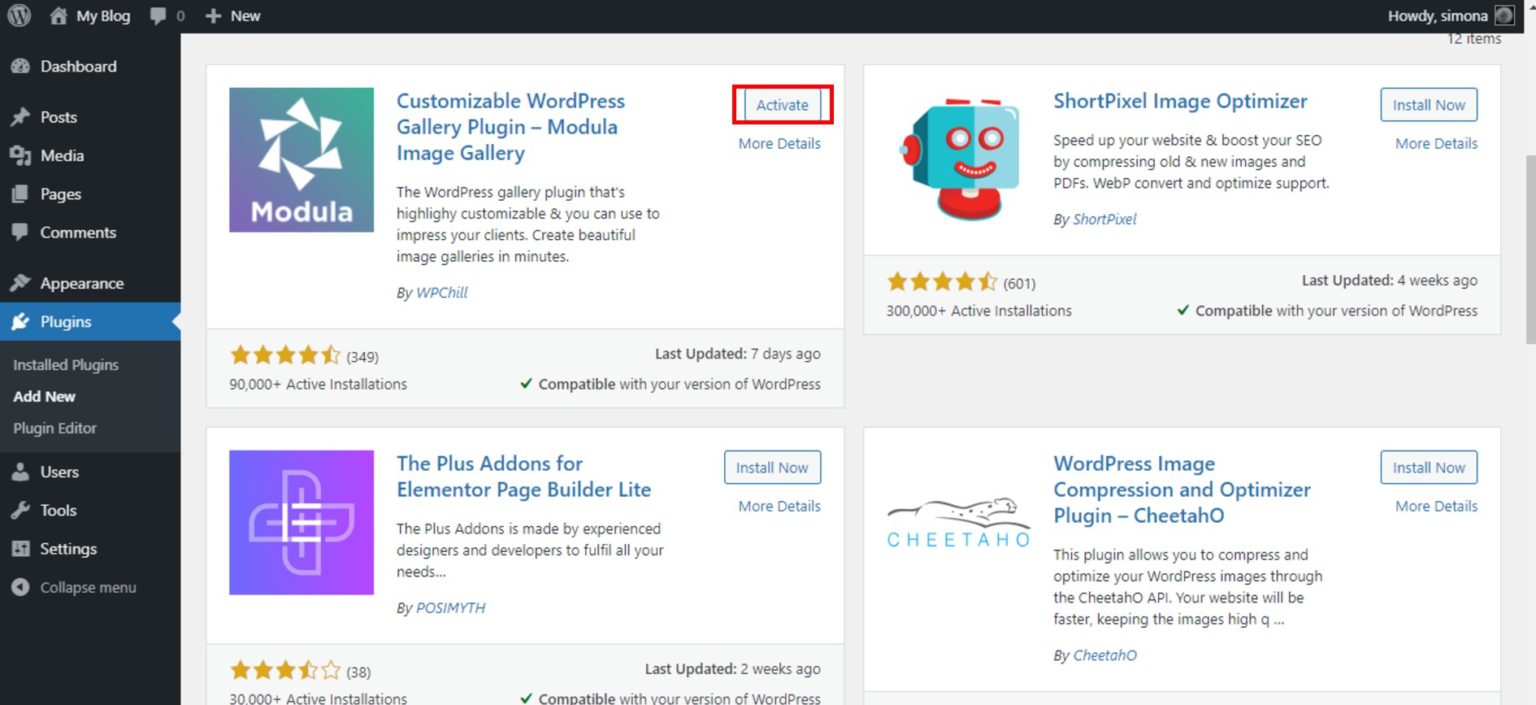 How To Add A Modula Gallery To A WordPress Post Or Page