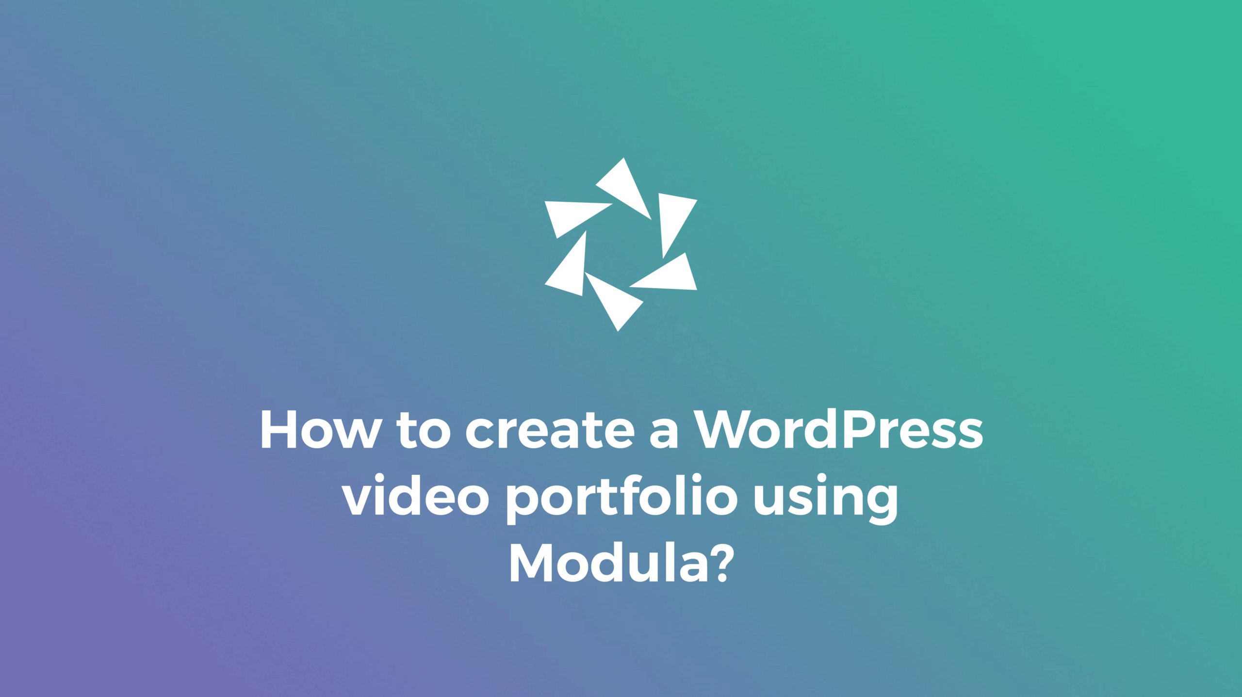 How To Create A WordPress Video Portfolio Using Modula