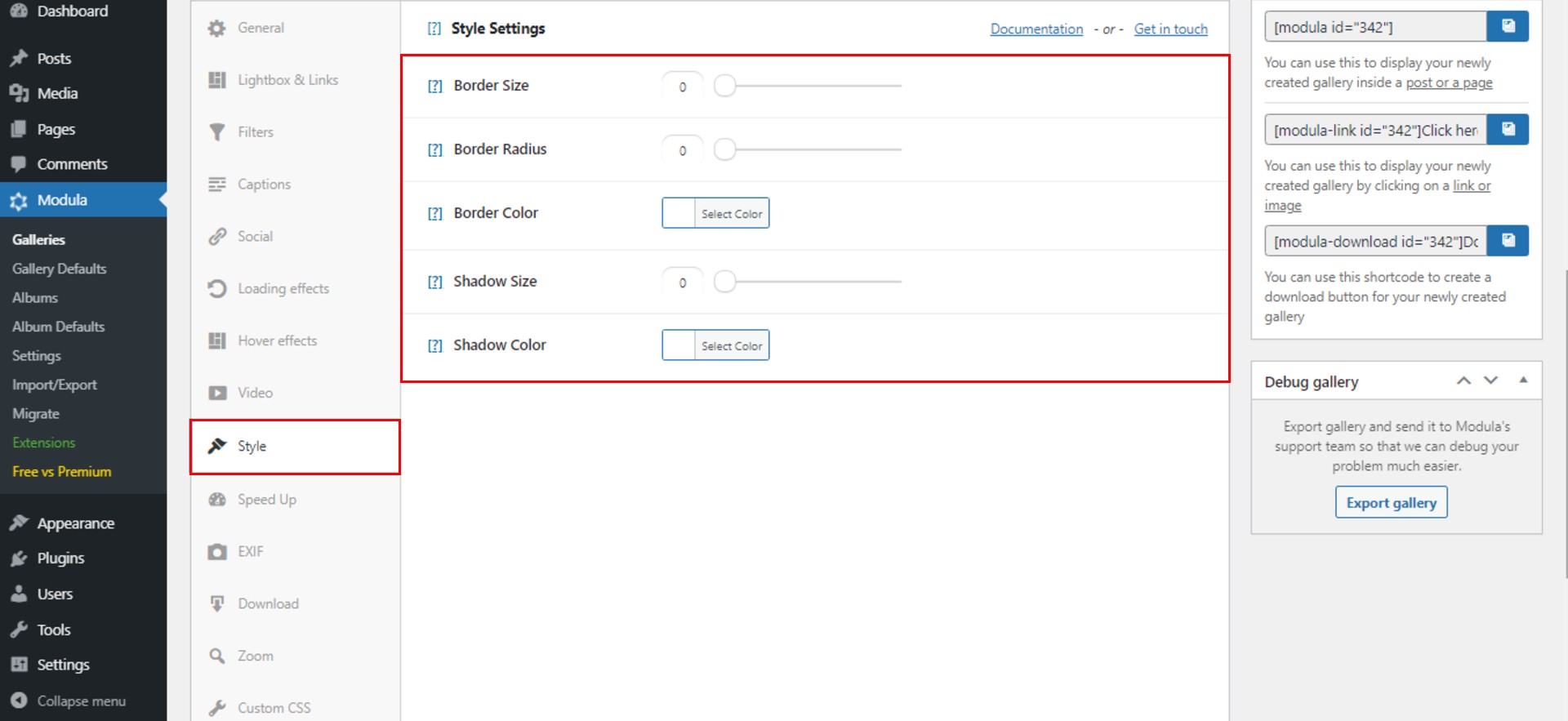 How to create gallery custom links in WordPress – Modula