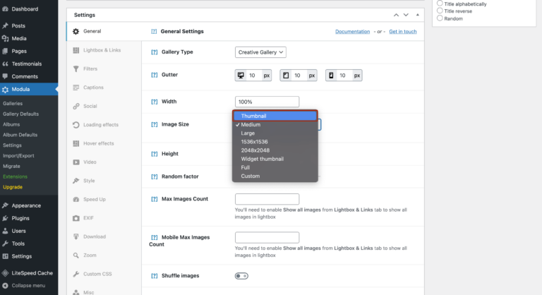 How to create a WordPress image gallery with thumbnails