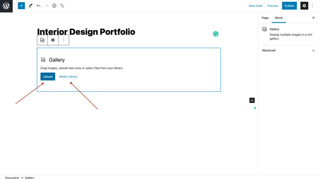 How to create a WordPress image gallery with thumbnails