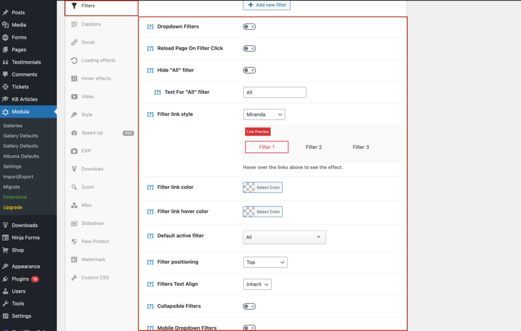 How To Filter Your Image/Video Portfolio By Category In WordPress (Using Modula Gallery)