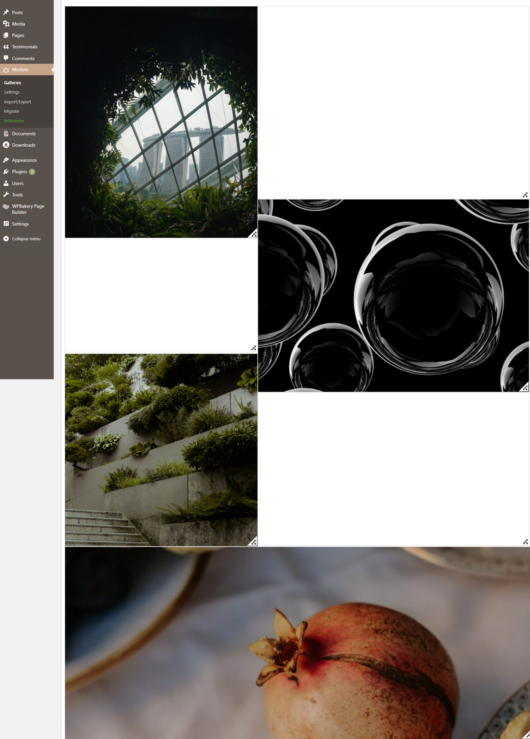 How to create Custom Grid layouts with white spacers? – Modula