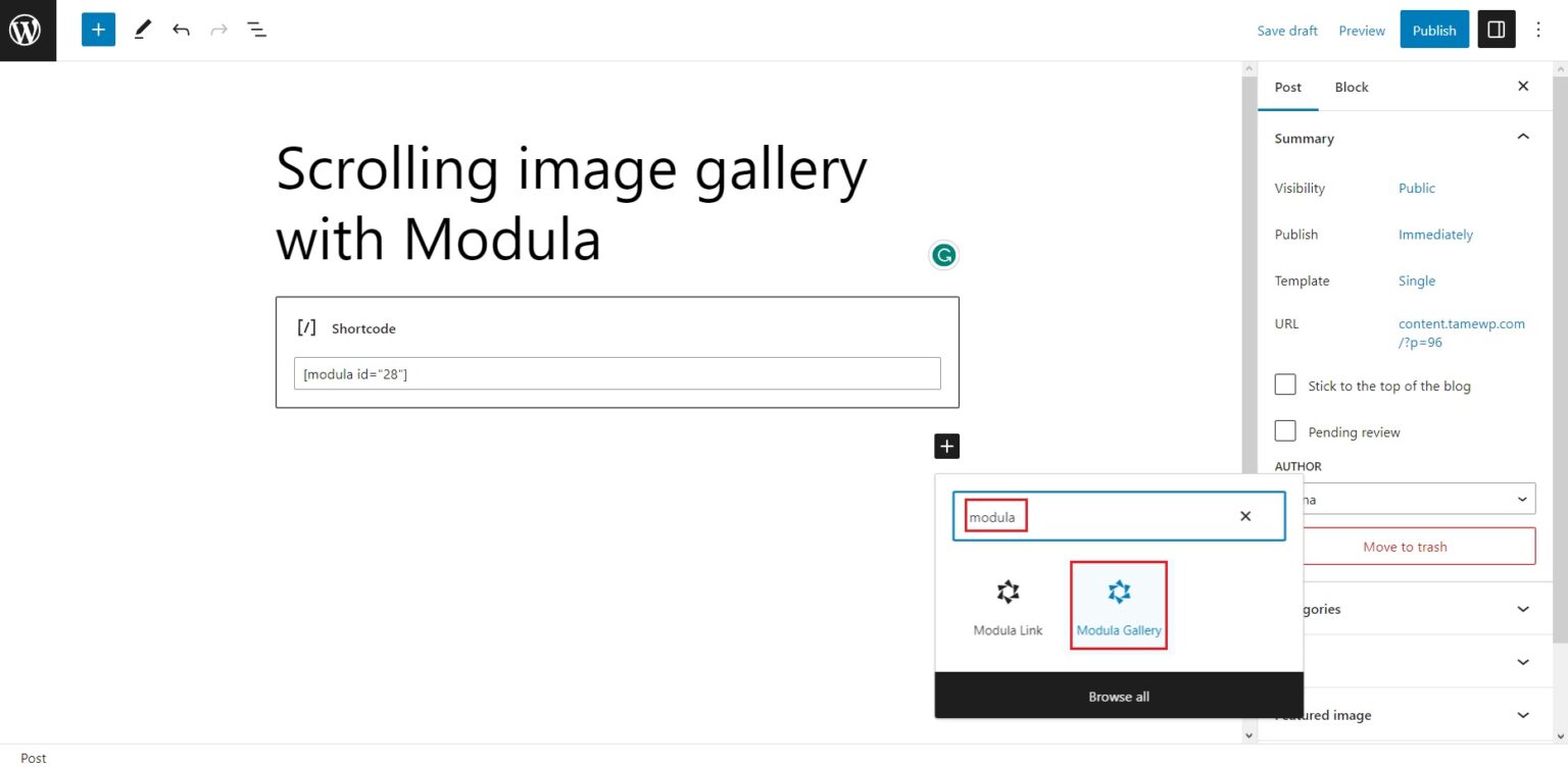 The Easy Guide to Making a Scrolling Gallery in WordPress