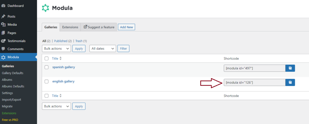 How to use Modula with Polylang? – Modula