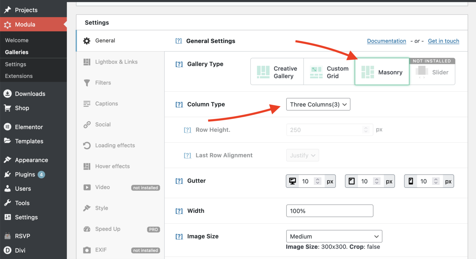 Configuring Column Sizes for Desktop and Mobile in Modula