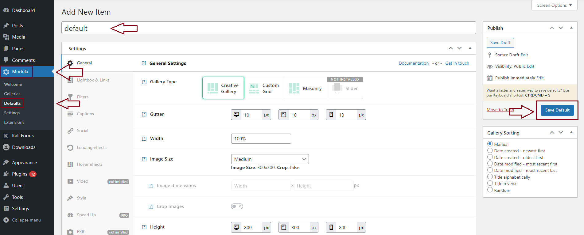 Modula and Kali Forms – Modula